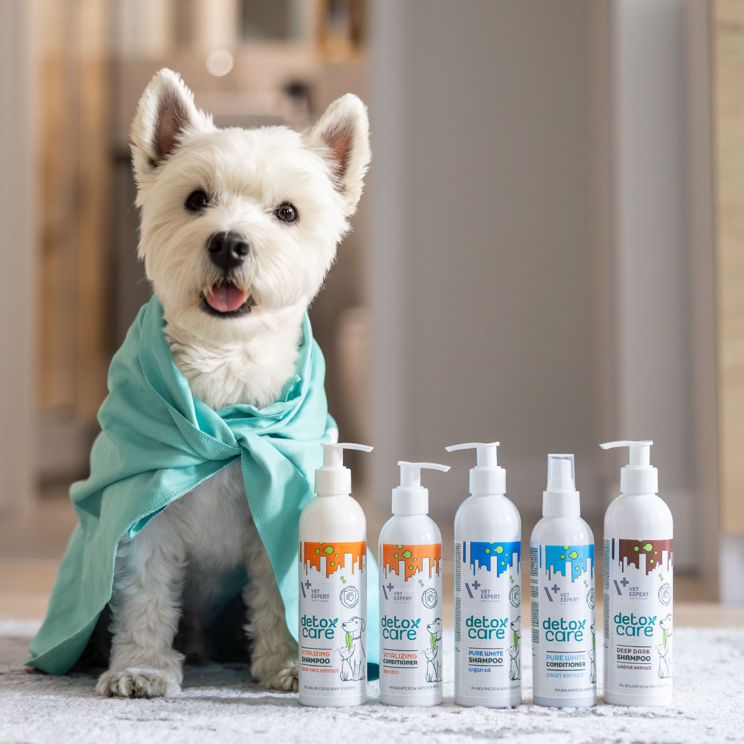 VET EXPERT Detox Care Pure White Shampoo - szampon dla psów i kotów z ...